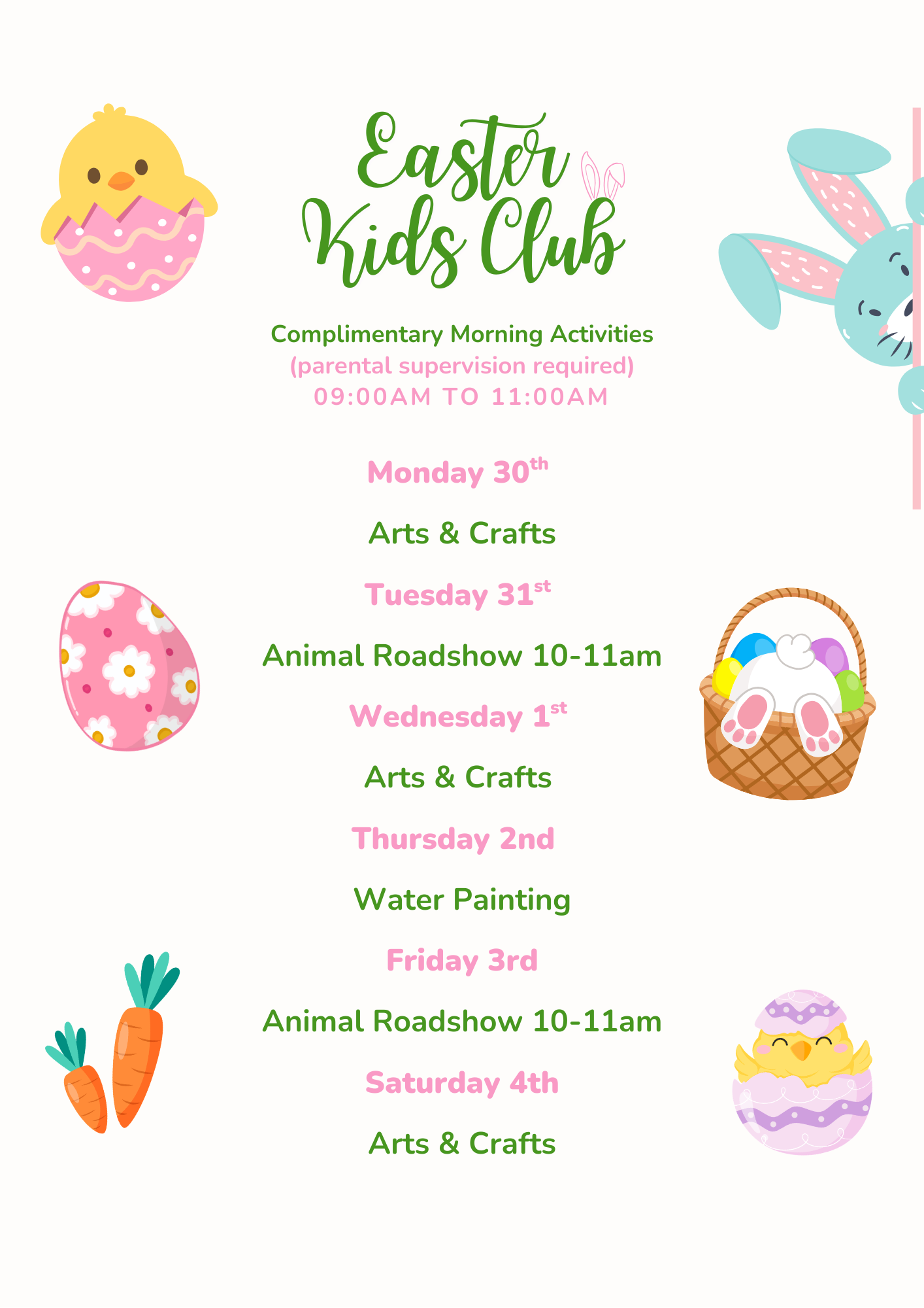 Latest Kids Club Schedule | Luxury Family Breaks At Castlemartyr